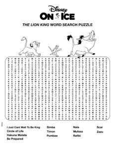 The Lion King Activity Sheets | Fun | The Official Site of Disney On Ice
