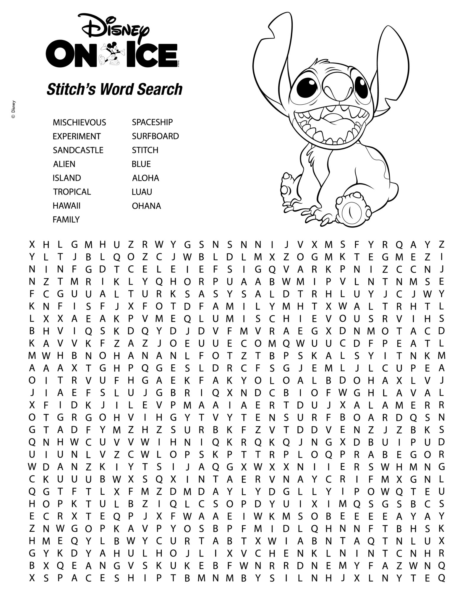 Blast Off into Fun with Our Stitch Activity Sheets! | Fun | The ...